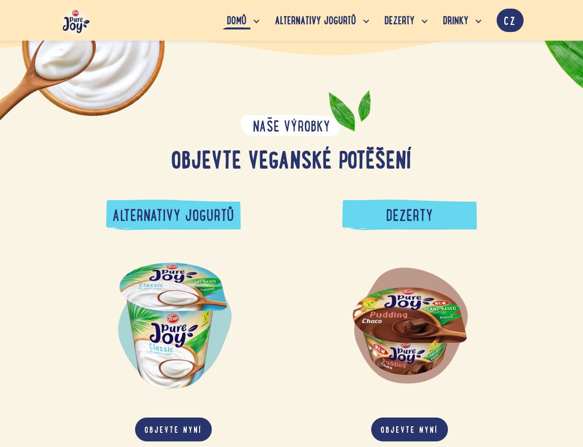 Webseiten-Launch für Zott Pure Joy - die vegane Marke von Zott